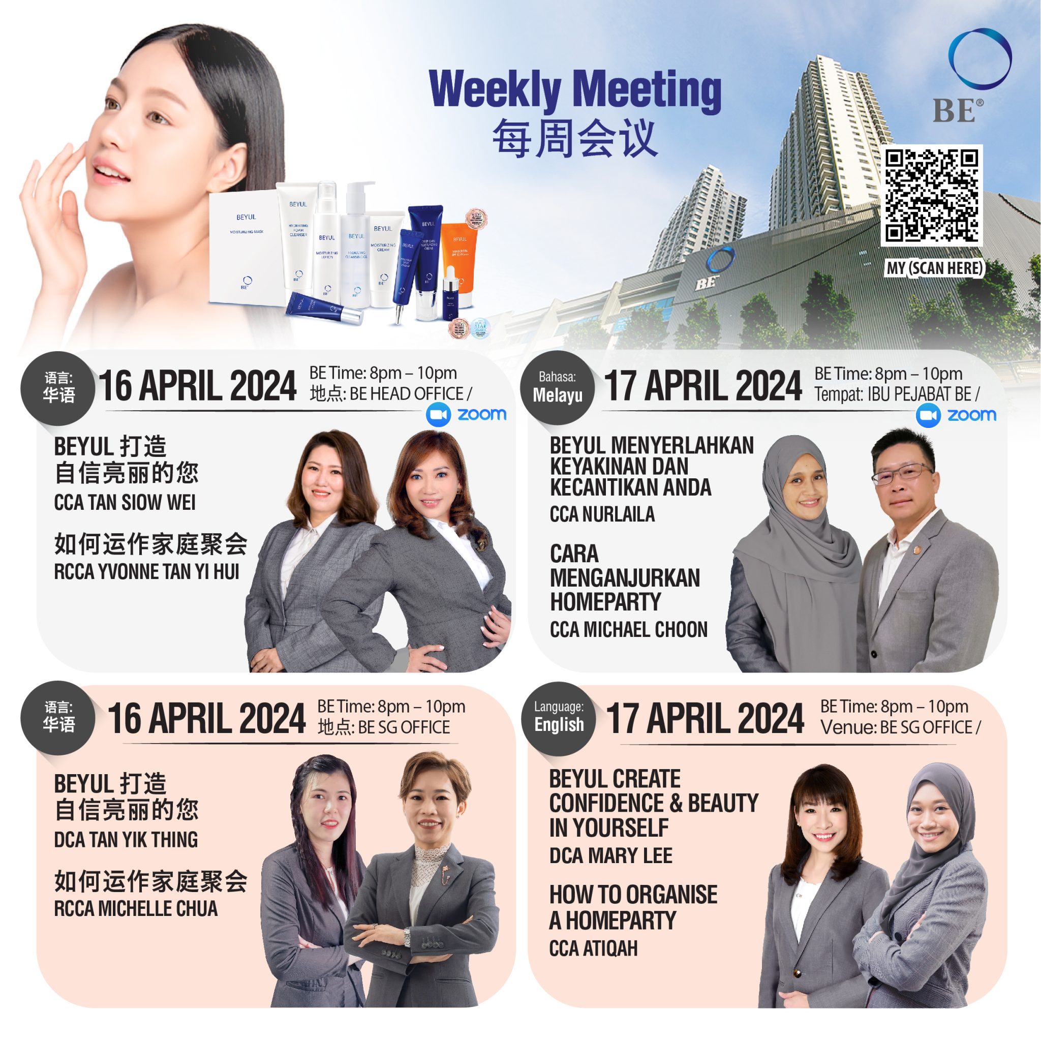 WEEKLY MEETING APRIL 2024 - BE International