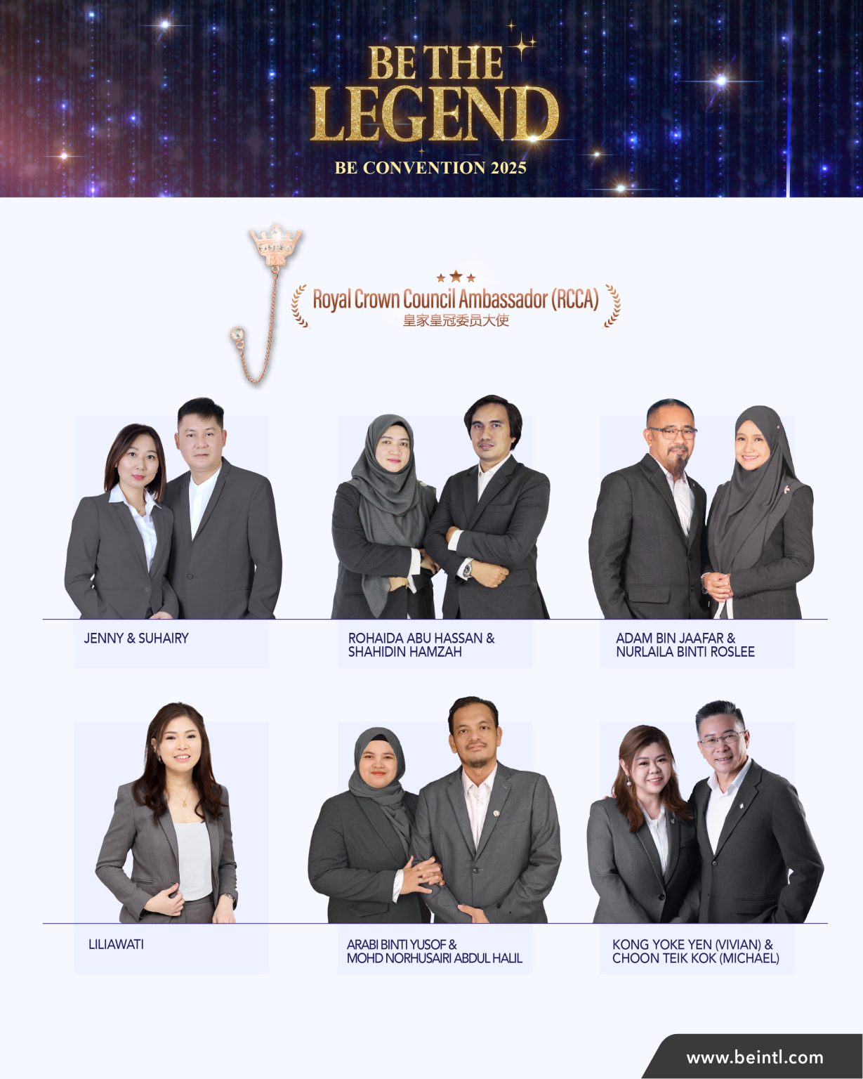 BE THE LEGEND CONVENTION ACHIEVERS 2025 - BE International